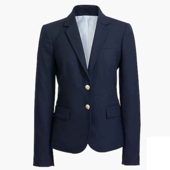 J. Crew Factory | Jackets & Coats | J Crew Factory Navy Blue Blazer 0 ...